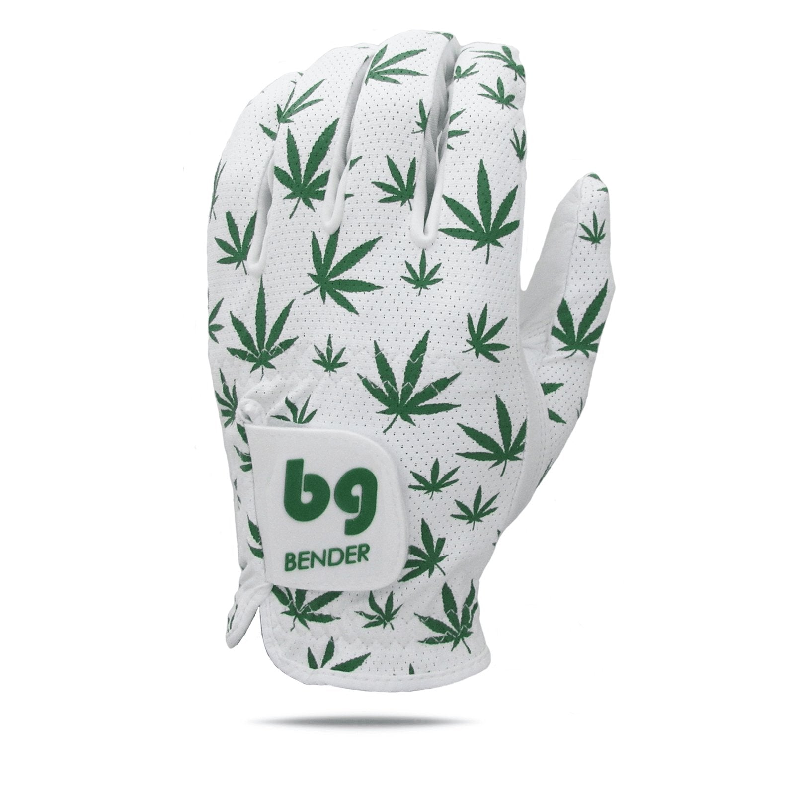 Marijuana Leaf Mesh Golf Glove - Bender Gloves